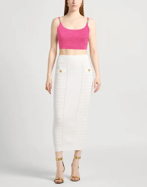 Versace Knitted Crop Top - Pink