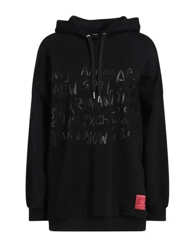 Armani Exchange Cotton French Terry Hoodie - Black