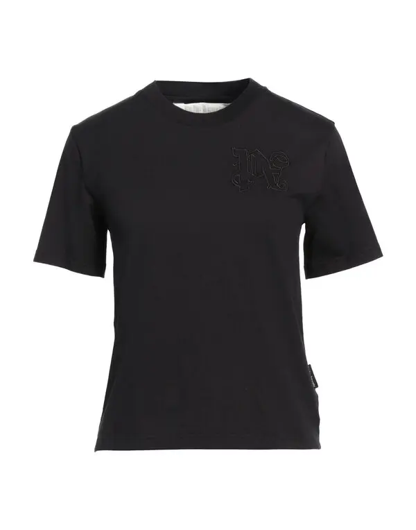 Palm Angels Cotton T-shirt With Embroidered Logo