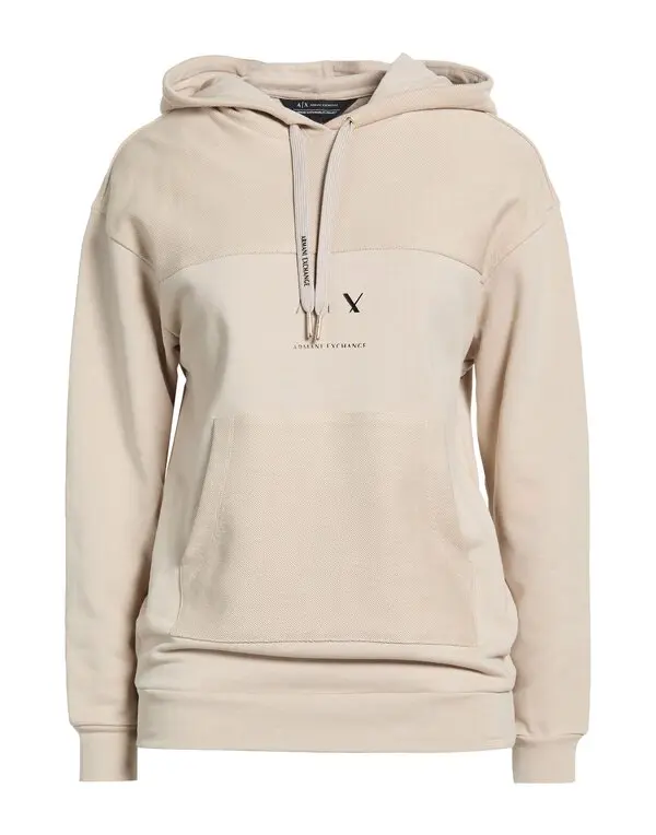 Armani Exchange Cotton French Terry Sweatshirt - Beige