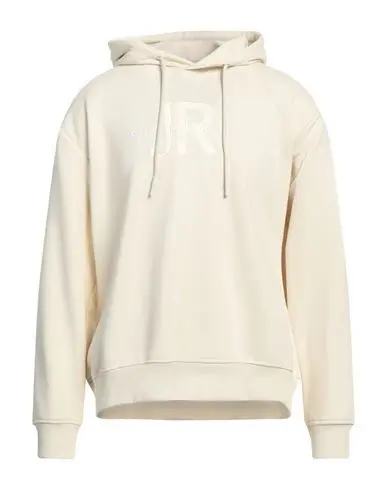 John Richmond Fleece Embroidered Logo Hoodie - Cream