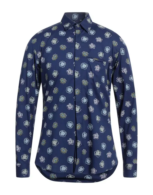 DANIELE ALESSANDRINI Shirt Size Cotton, Elastane