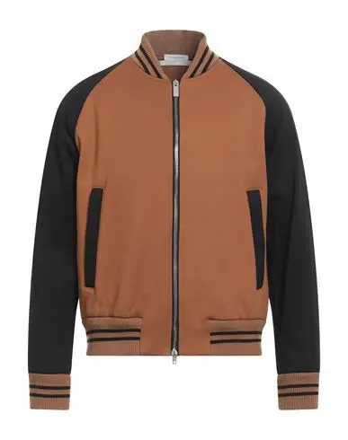 PAOLO PECORA Two-tone Bomber Jacket - Brown