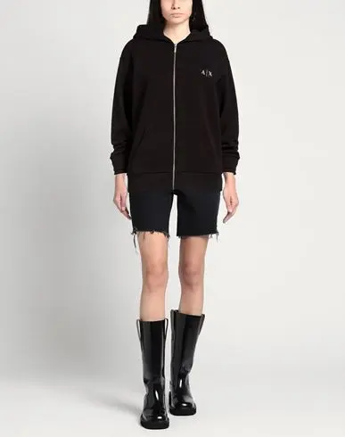 Armani Exchange French Terry Hooded Sweatshirt - Black