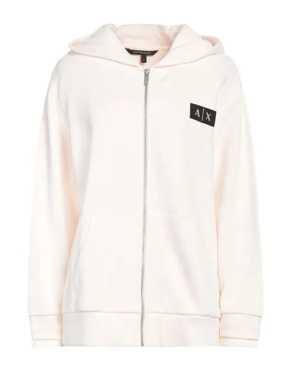 Armani Exchange French Terry Hooded Sweatshirt - White