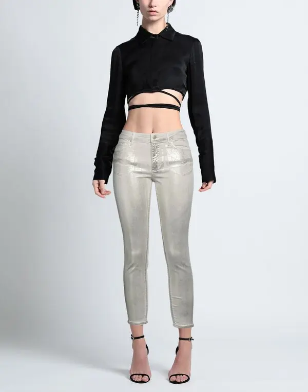 Armani Exchange Slim Fit Jeans With Metallic Finish