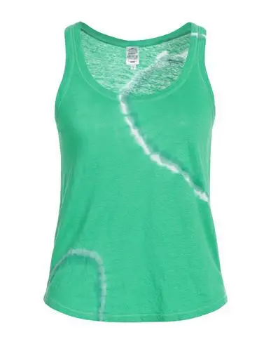 BONNETERIE UNIVERSEL Tank Top In Linen And Elastane - Green
