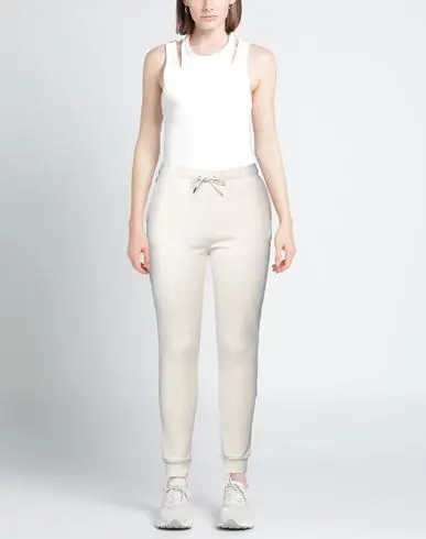 Armani Exchange Cotton Sweatshirt Fleece Drawstring Closure Joggers - White