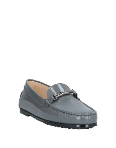 TOD'S Leather Loafers - Grey