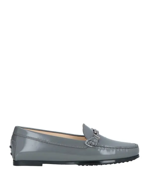 TOD'S Leather Loafers - Grey