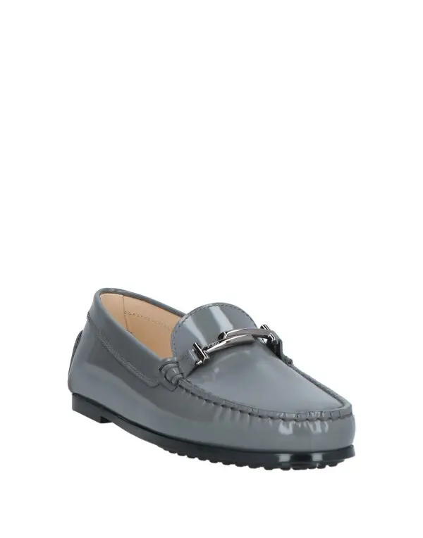 TOD'S Leather Loafers - Grey