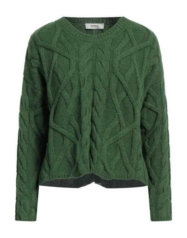 Alpha Studio Sweater In Wool And Alpaca Wool Blend