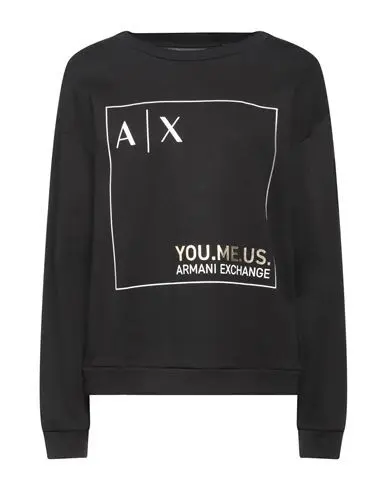 Armani Exchange Cotton Fleece Sweatshirt - Black