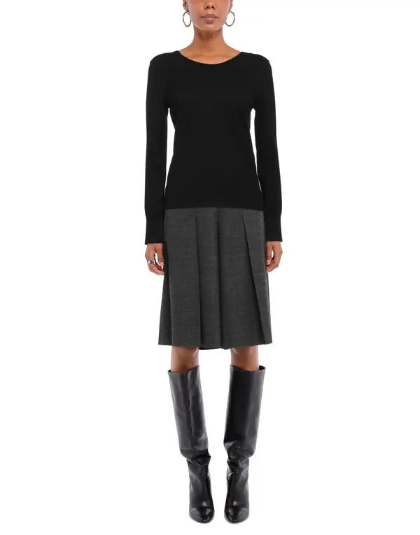 Armani Exchange Long Sleeve Crewneck Knit Sweater - Black