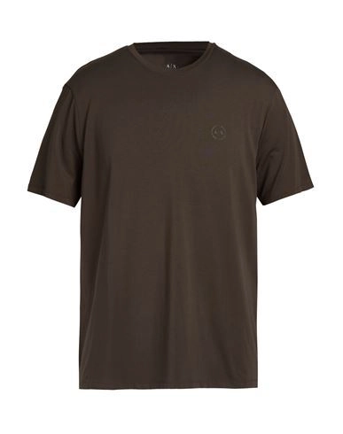 Armani Exchange T-shirt Size Cotton, Elastane - Brown