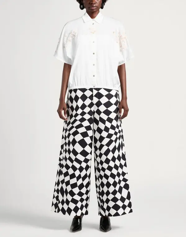 Alpha Studio Appliqued Short Sleeve Shirt