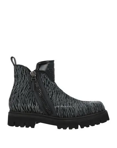 Emporio Armani  Grey Velvet Ankle Boots Giorgio Armani Boots, Size 36 IT main image 4