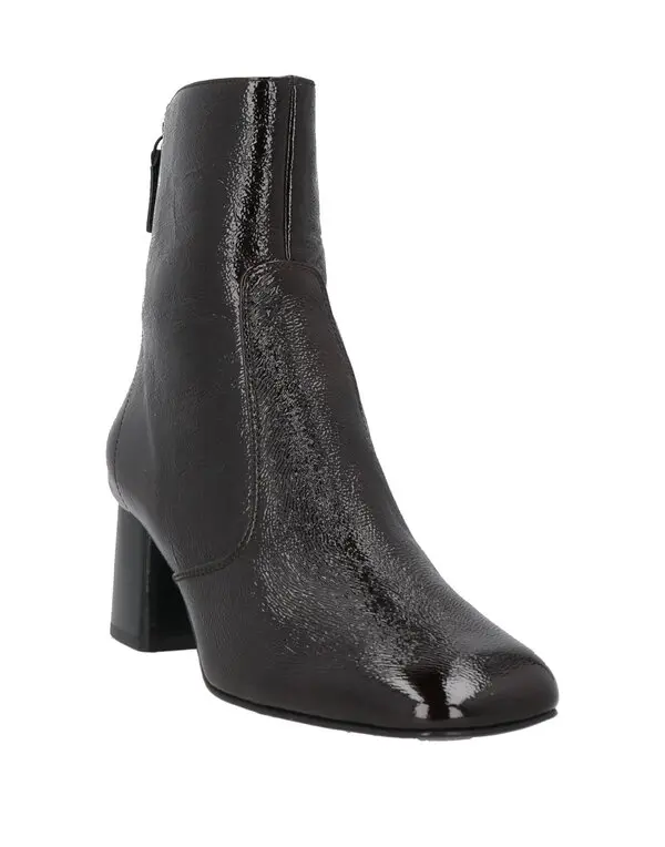 Sandro Glossed-leather Ankle Boots