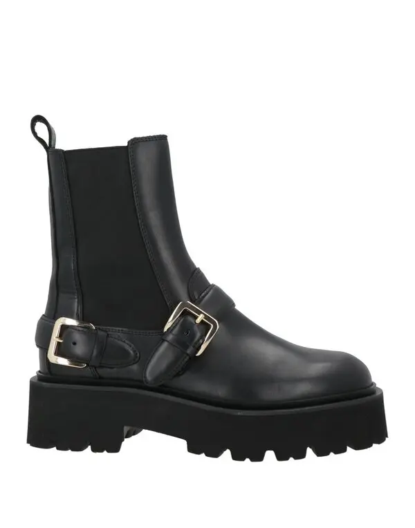 Sandro Leather Ankle Boots - Black