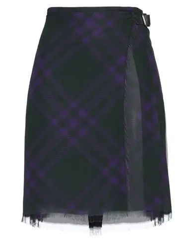 Burberry Crepe Calfskin Mini Skirt - Green