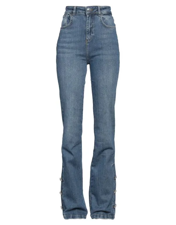 REBEL QUEEN BY LIU •JO High Waisted Flared Jeans
