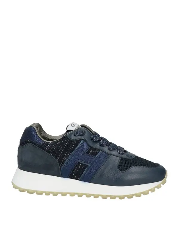 Hogan Leather And Textile Low-top Sneakers - Blue