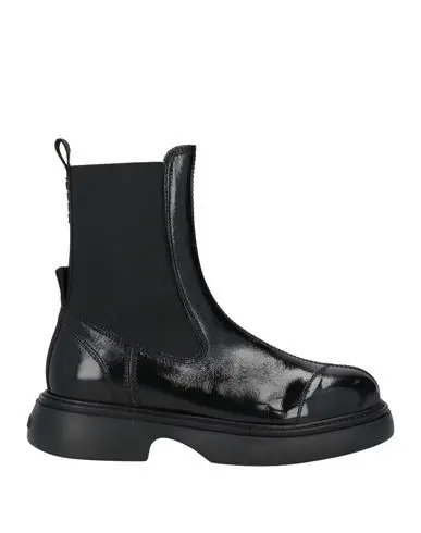 GANNI Ankle Boots Leather - Black