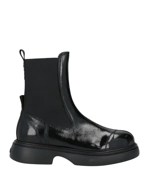 GANNI Ankle Boots Leather - Black