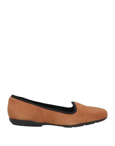 Geox Leather Loafers - Camel
