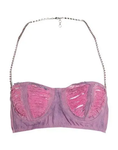 Gcds Distressed Strapless Top