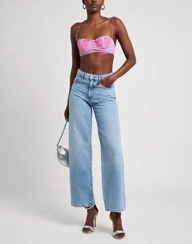Gcds Distressed Strapless Top