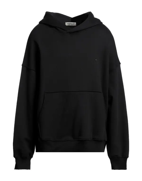A PAPER KID Cotton Sweatshirt - Black