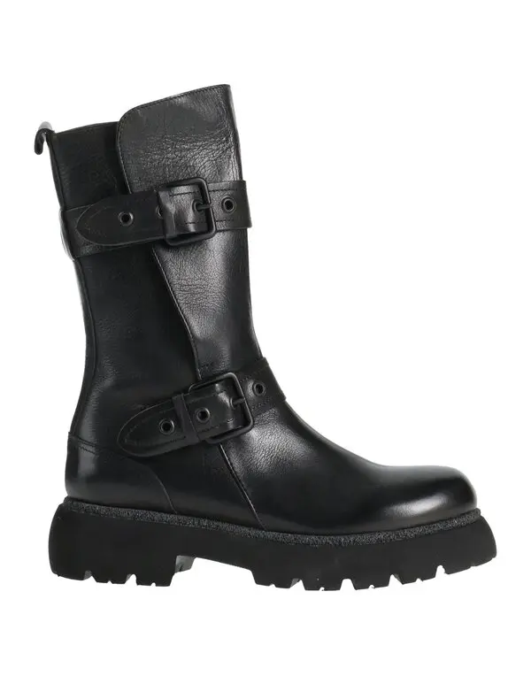 CALPIERRE Leather Biker Ankle Boots