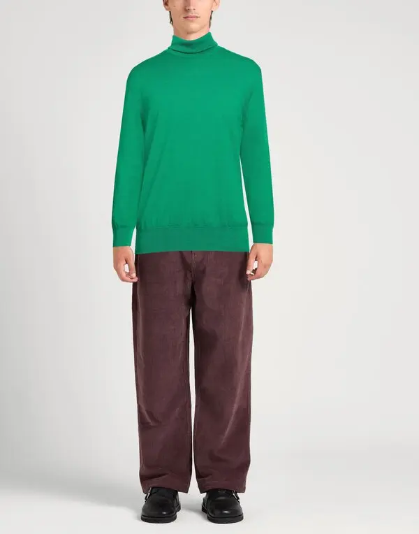Altea Turtleneck Virgin Wool Top - Green