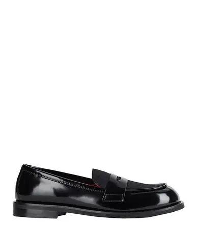 Max & Co. Patent Leather Penny Loafers With Calf Hair Accents