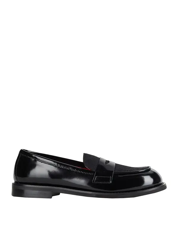 Max & Co. Patent Leather Penny Loafers With Calf Hair Accents
