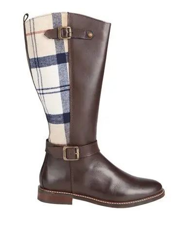 Barbour Boot Dark Size Leather, Textile Fibers - Brown