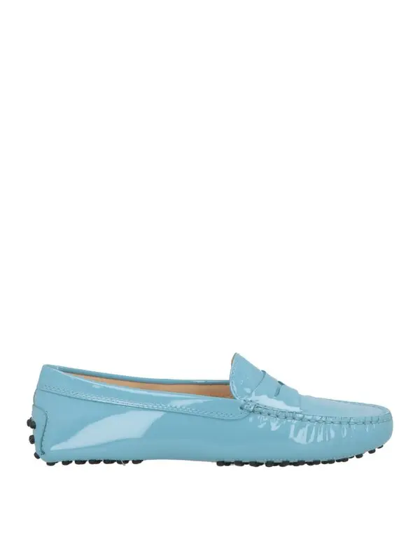TOD'S Leather Loafers - Sky Blue
