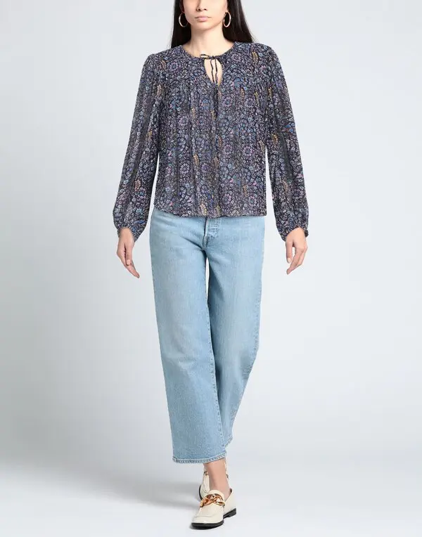 MARANT ETOILE Dark Floral Print Viscose Blouse