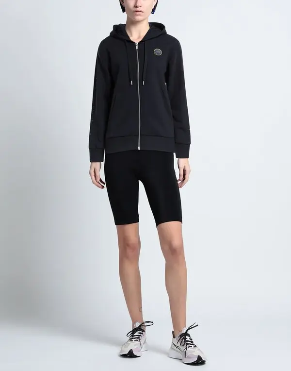 Armani Exchange Cotton And Polyester Blend Sweatshirt With Crystal Embellishments