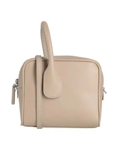 By Far Leather Wristlet - Grey