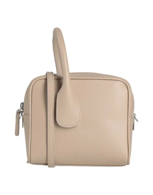 By Far Leather Wristlet - Grey