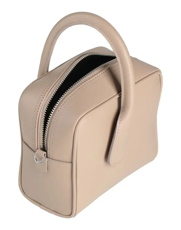 By Far Leather Wristlet - Grey
