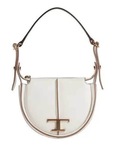 TOD'S Leather Saddle Bag - White