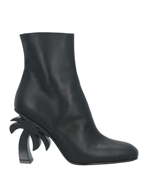 Palm Angels Leather Ankle Boots - Black