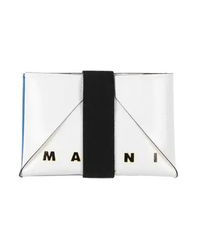 Marni Cardholder Polyester, Rubber - White