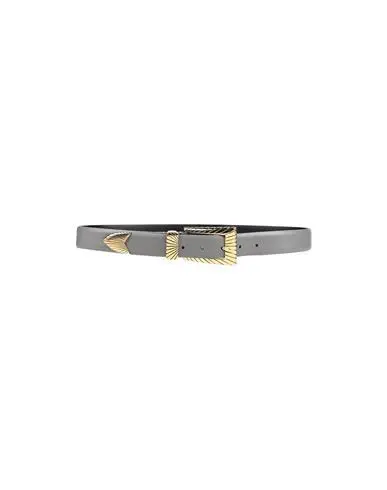 Alberta Ferretti Soft Leather Belt - Grey