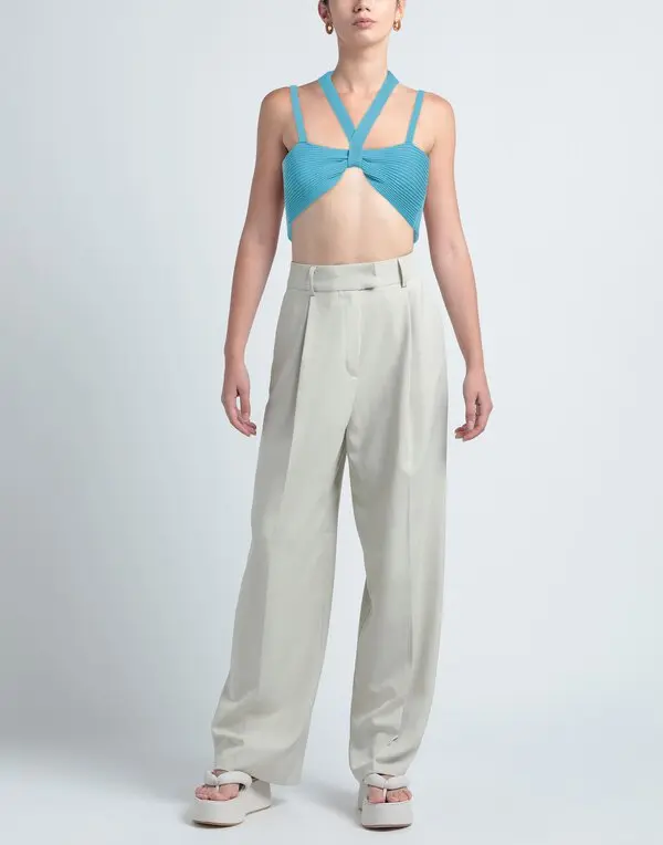 VICOLO Knit Crop Top - Azure