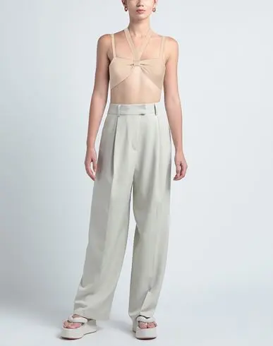 VICOLO Knit Crop Top - Beige
