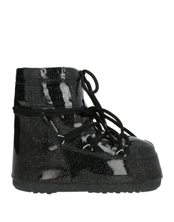 Moon Boot Glittered Ankle Boots - Black